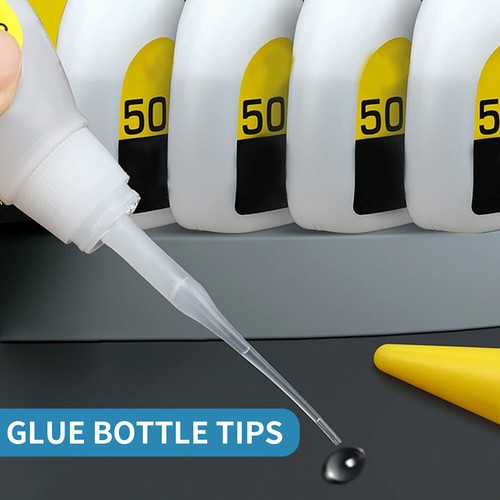 200pcs For Crafts Reliable Micro Glue Bottle Tip Precision Applicator ...