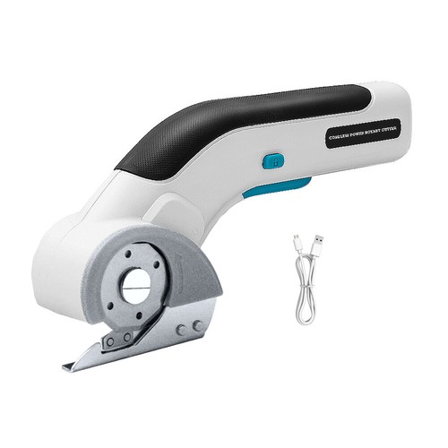 3.6V Cordless Electric Scissors USB Rechargeable White Cloth Cutter ...