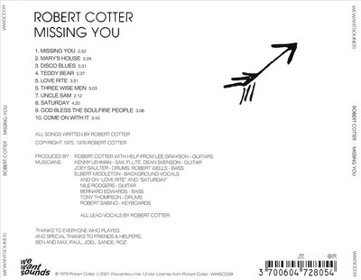 ROBERT COTTER MISSING YOU NEW CD 3700604728054| eBay