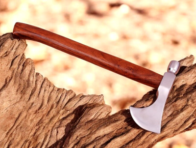 CUSTOM HANDMADE HIGH CARBON STEEL AXE TOMAHAWK INTEGRAL VIKING TACTICAL ...