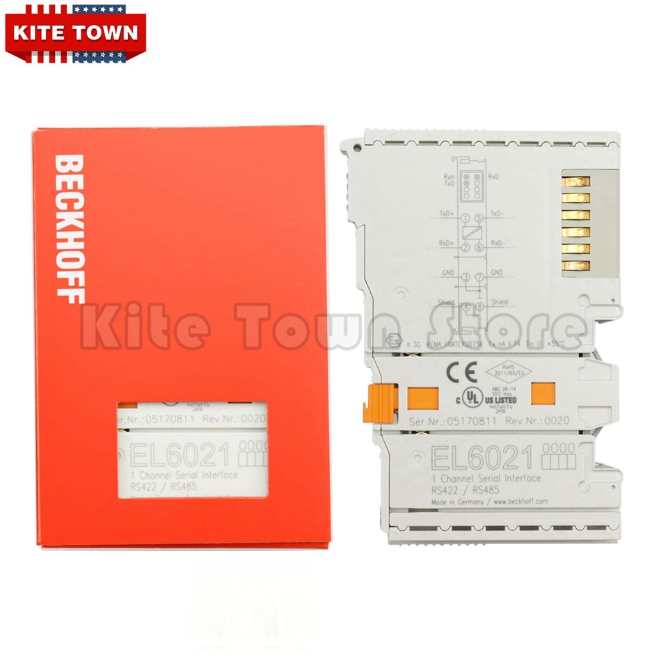 New In Box BECKHOFF EL6021 Module EtherCAT Terminal, 1 Channel Serial ...