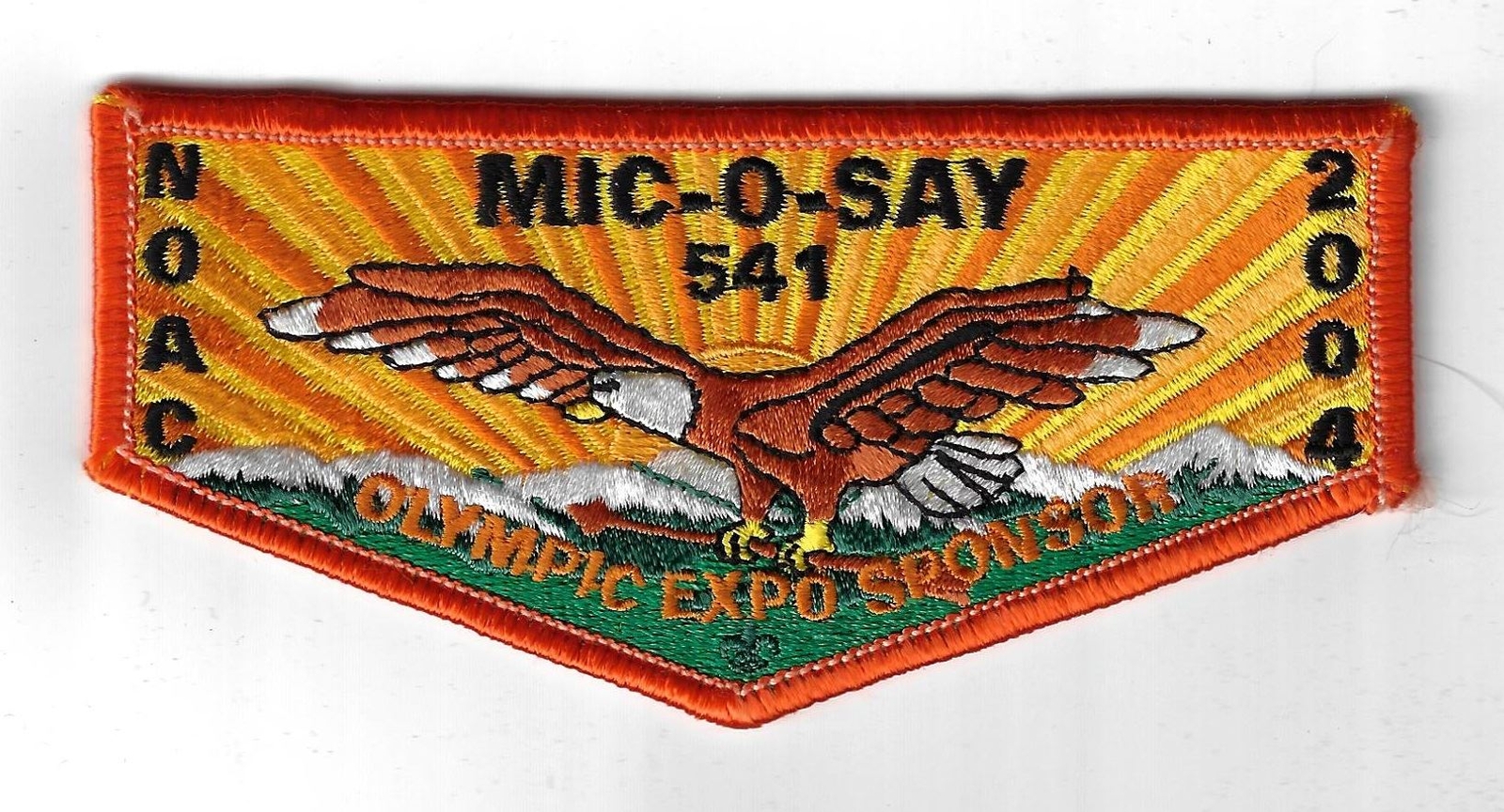OA 541 Mic-O-Say 2004 NOAC Olympic Expo Sponsor Flap ORG Bdr. WCC | eBay