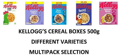 KELLOGG'S Cereal Boxes Choose from Different Varieties 500g Multipack Selection | eBay UK