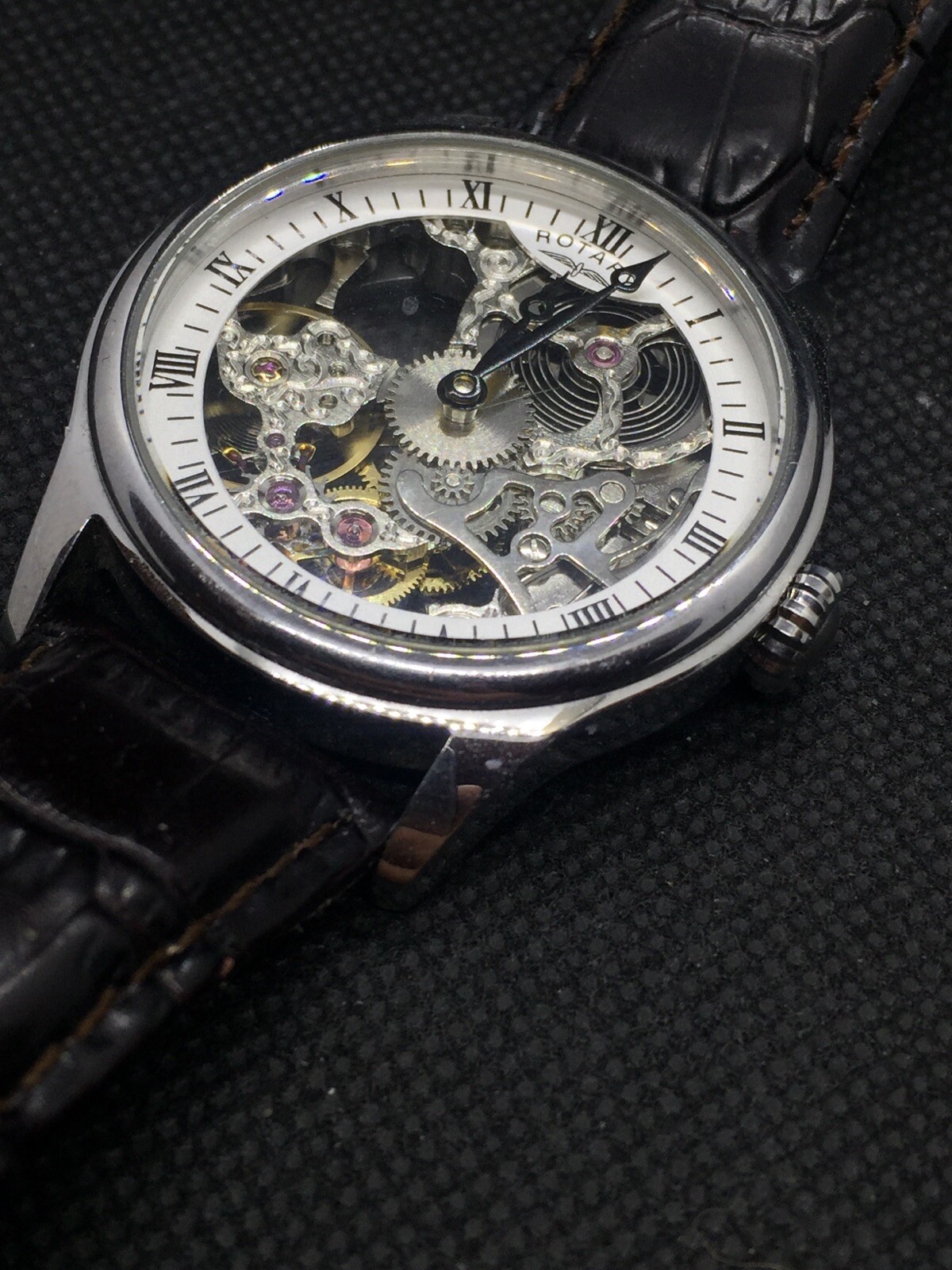 Rotary Skeleton Watch fully working use minor scratch… - Gem