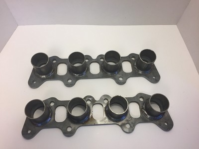 CHEVY LS STAINLESS STEEL FLANGE 1 7/8" PORT 1/2" THICK BILLET HEADER ...