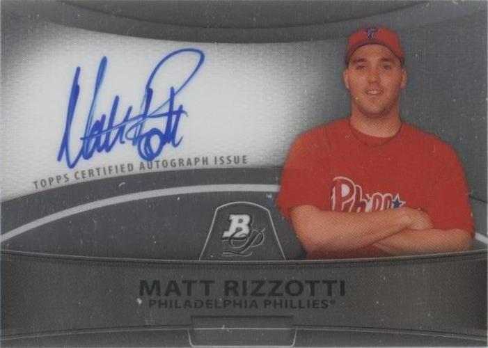 2010 Bowman Platinum - Autograph Refractor Matt Rizzotti #BPA-MR (AU ...