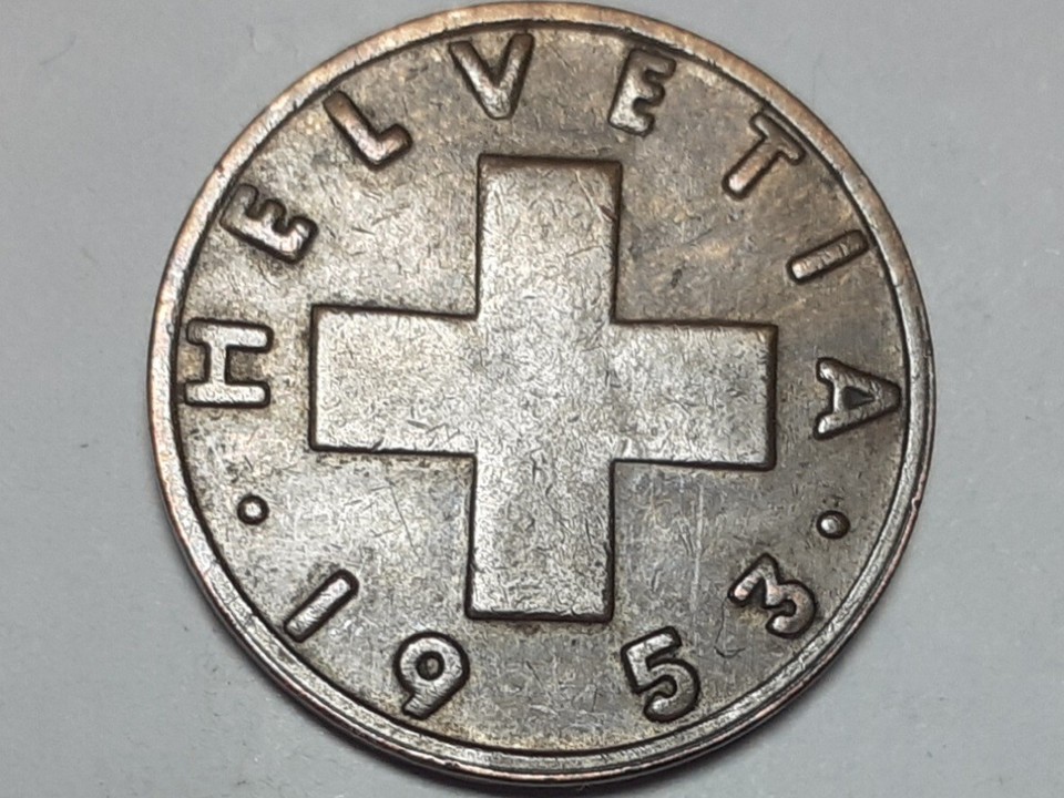 Switzerland - 2 Rappen Coin - 1953. | eBay UK