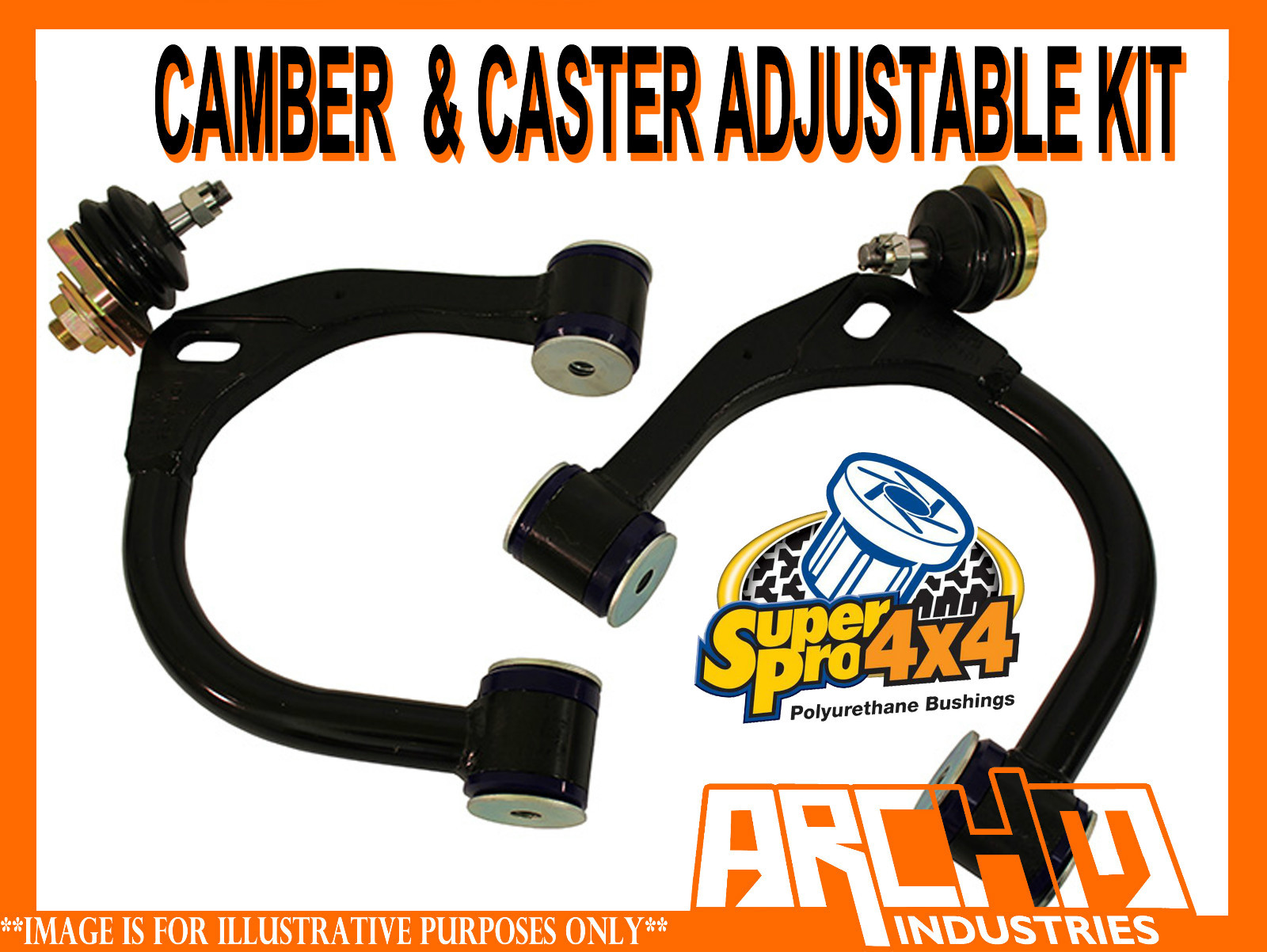 SUPERPRO ADJUSTABLE UPPER CONTROL ARMS CAMBER & CASTER KIT FOR NISSAN ...
