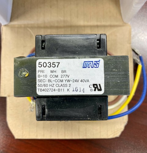 MARS 50357 40VA Transformer 277V TO 24V NEMA CLASS II (Lot of 2) | eBay