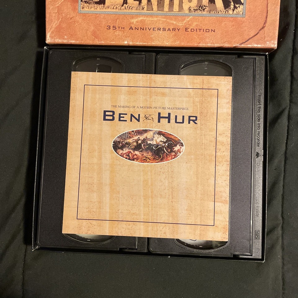 Ben-Hur (VHS, 2-Tape Set, 35th Anniversary Edition) Classic Box Set VG ...