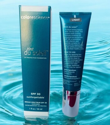 Colorescience Tint du Soleil SPF 30 UV Protective Foundation Light 1 oz ...