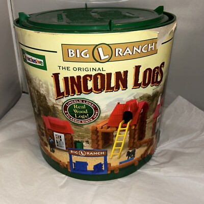 2004 BIG L RANCH K'NEX Lincoln Logs- original set almost complete F/S ...