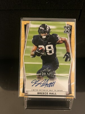 2022 Leaf Autograph Rookie Breece Hall 1/75 Rookie Card | eBay