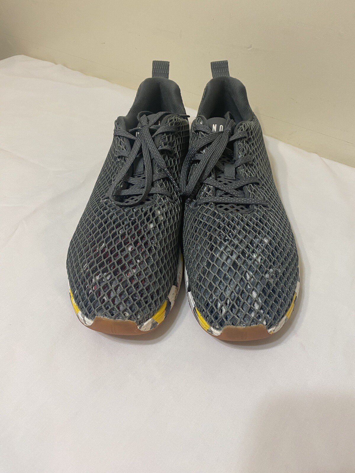 NOBULL Artists for Humanity/Boston Mesh Runner Shoes Grey Yellow Men’s ...