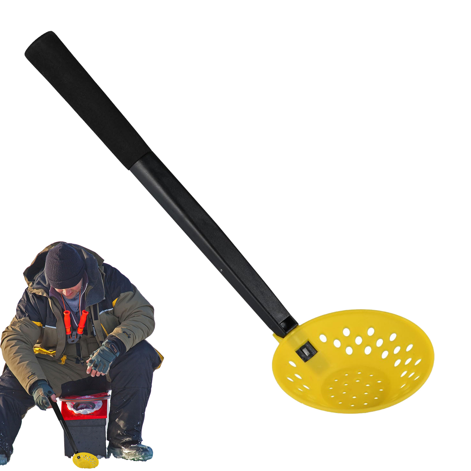 Ice Scooper Ladle for Scooping Out Ice While Ice Fishing Practical ...