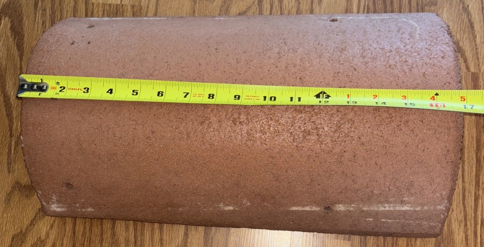 Concrete Barrel Ridge Hip Rake Roof Trim Tiles in Red Orange Color ...