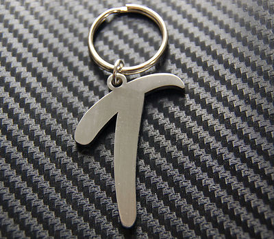 T Letter Alphabet Name Keyring Keychain Key Fob Bespoke Stainless Steel ...