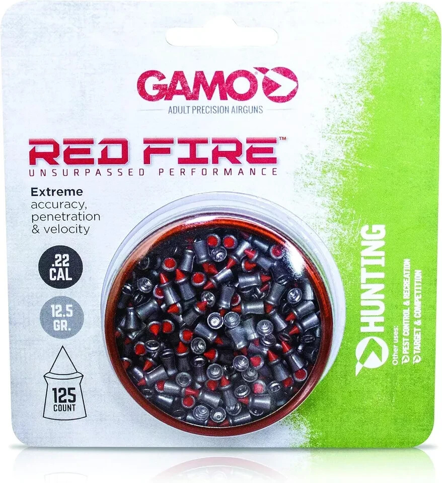 Gamo 632270454 Red Fire Hunting Pellets 22 Caliber Tin | eBay