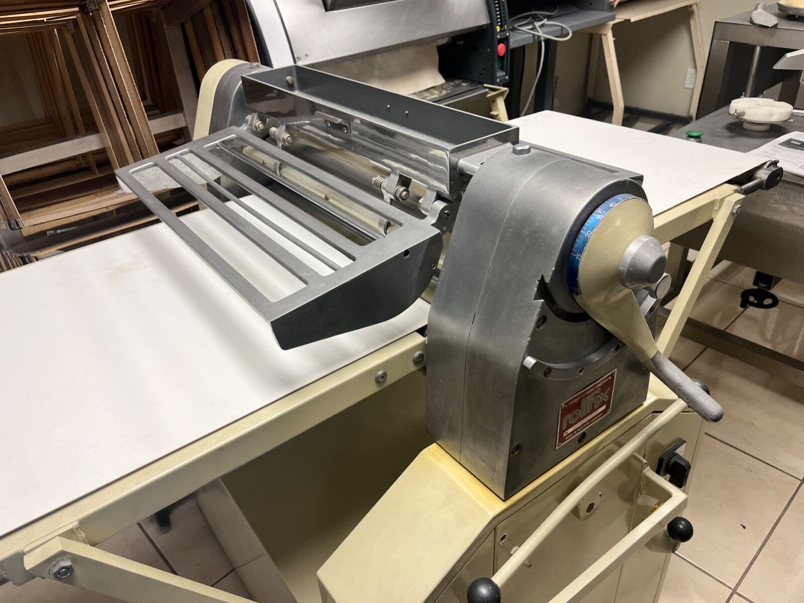 REVERSIBLE DOUGH SHEETER ROLLFIX FRISCH SHORT FLOOR MODEL, EXCELLENT ...