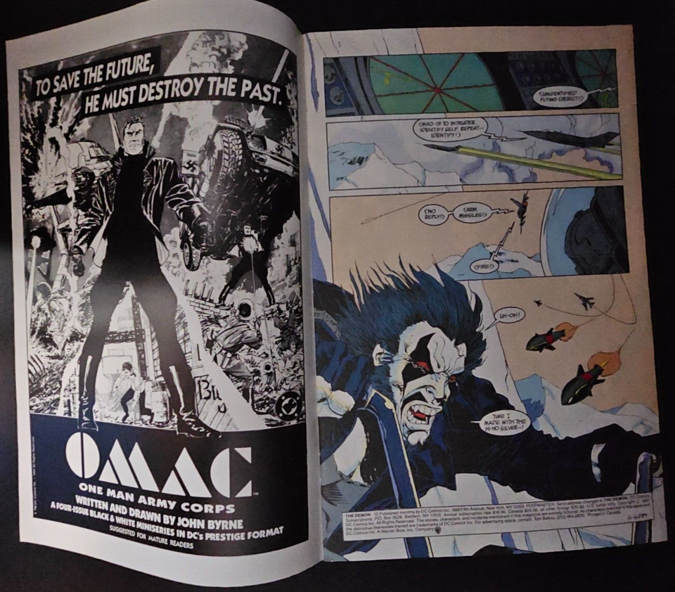 The Demon DC Comics 1991 Alan Grant Val Semeiks Jack Kirby No. 12 ...