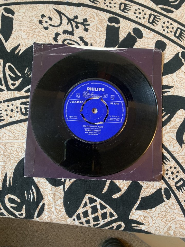 Shirley Bassey Birth of The Blues/careless Love Blues 1958 7” 45 ...