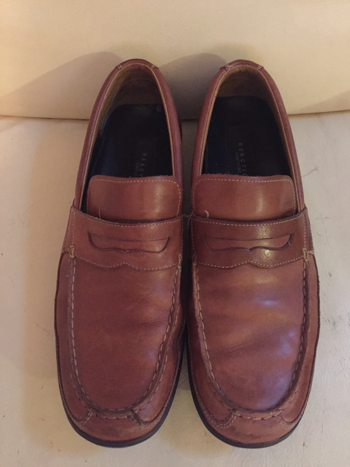 Kenneth Cole Reaction Drivers Ed Leather Slip On Driving Loafer Men's U ...
