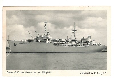 General W C Langfitt Ship Postcard | eBay
