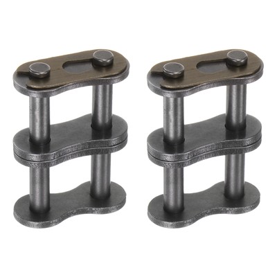 2Pcs #60-2 Double Roller Chain Connecting Links 19.05mm Pitch Chain ...