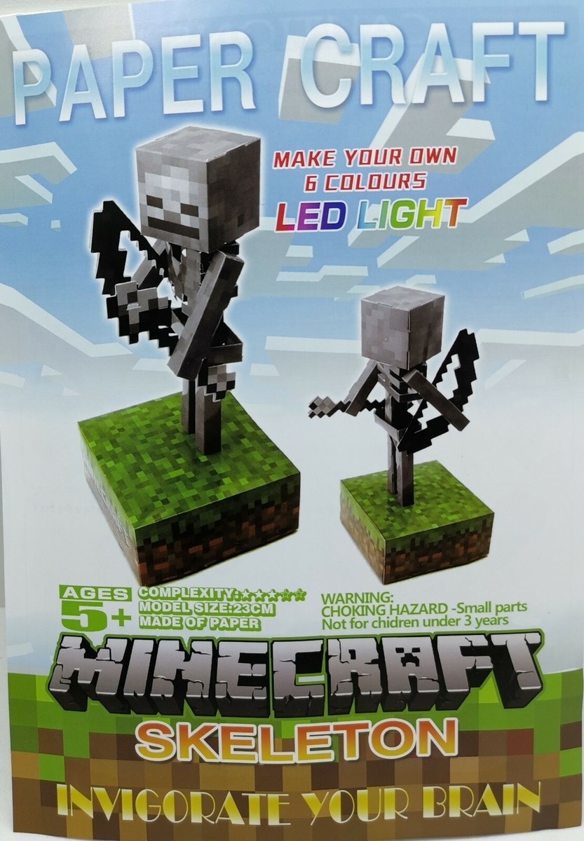 Skeleton Minecraft Papercraft Creeper