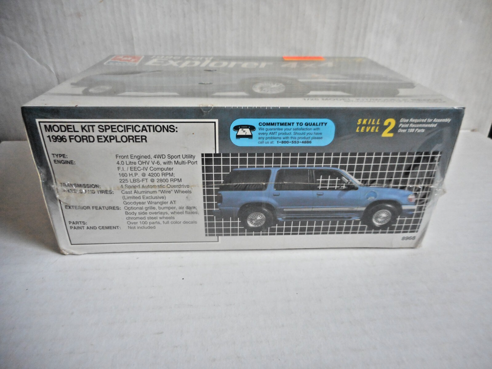 AMT 1996 Ford Explorer 4X4 #8968 Model Kit 1/25 NOS Factory Sealed | eBay