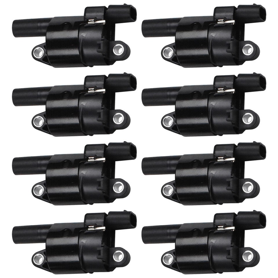 8Pack Ignition Coil+Spark Plug+Wire Set For Chevy Silverado 1500 GMC ...