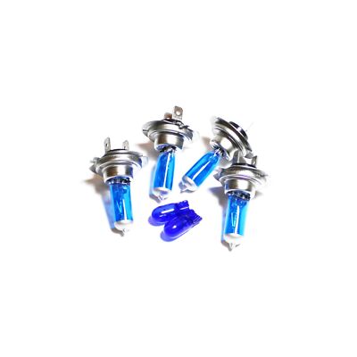 H7 H7 501 55w ICE Blue Xenon HID High/Low/Side Light Beam Bulbs Kit ...