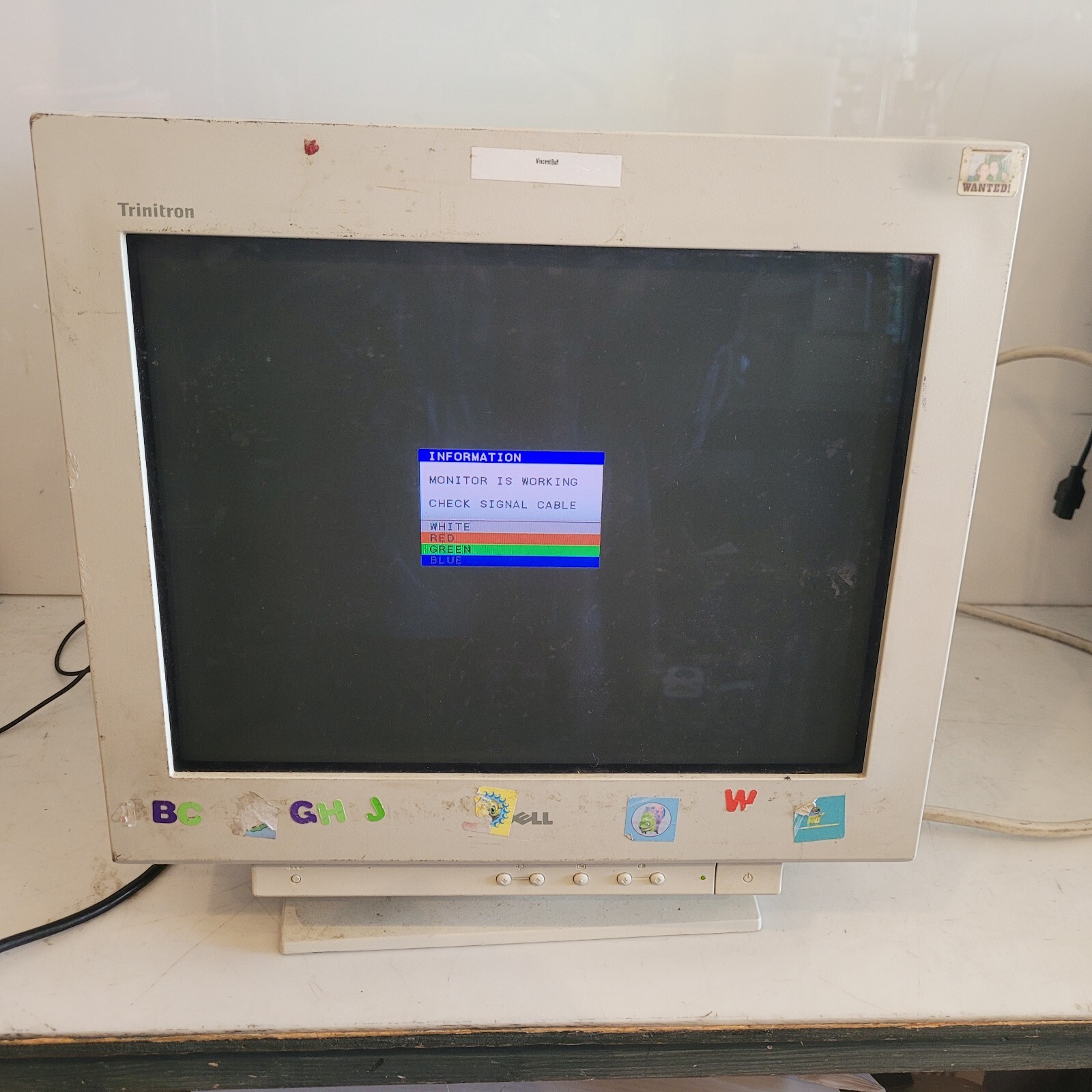 Dell Trinitron UltraScan P780 17" CRT Computer Monitor Vintage 2000 ...