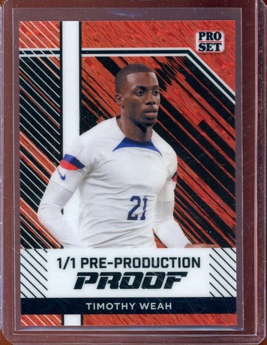 2024 Leaf Collective Proof Pro Set Shimmer Orange Timothy Weah (1/1) | eBay