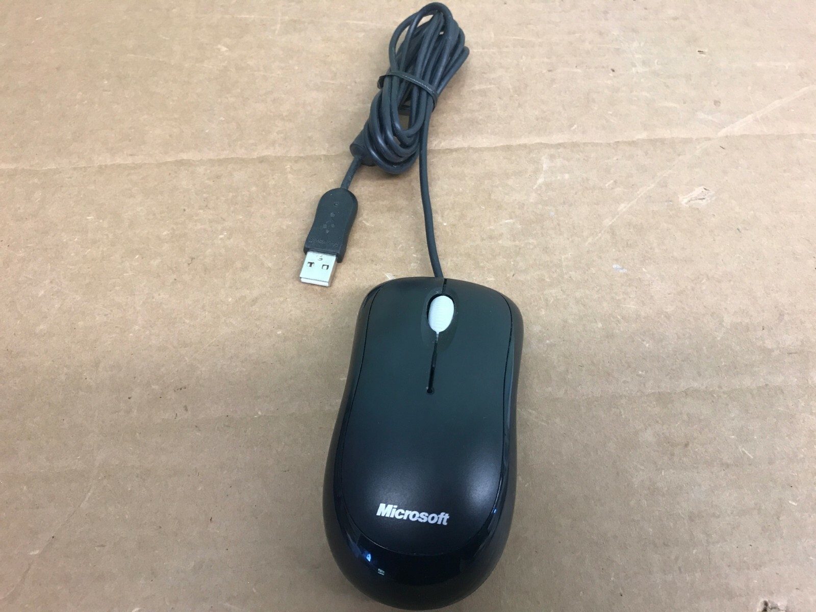 Black Microsoft Model MSK-1113 Basic Optical Mouse v2.0 USB Wired ...