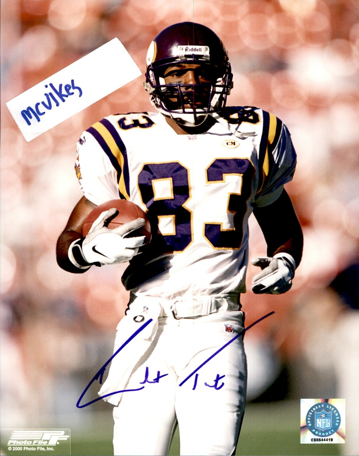 Robert Tate Minnesota Vikings Autographed Signed 8x10 Photo COA ...
