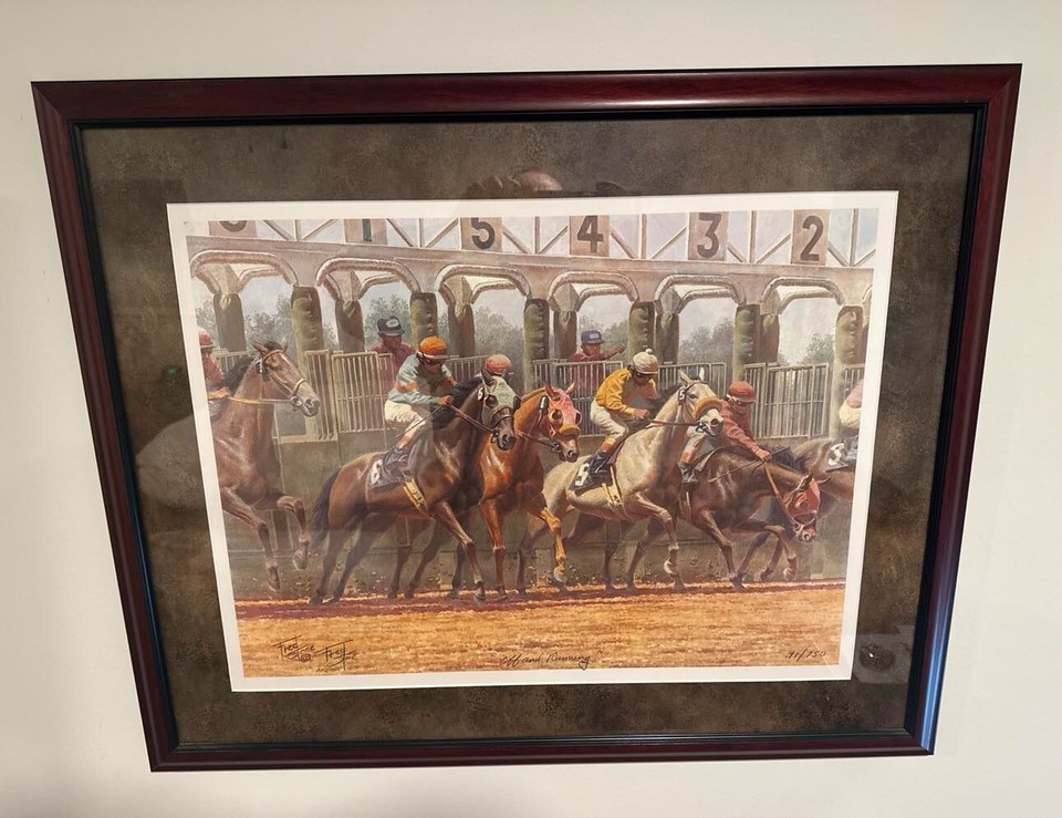 Fred Stone Signed Lithograph Print in Frame. Off And Running. 91/750 | eBay