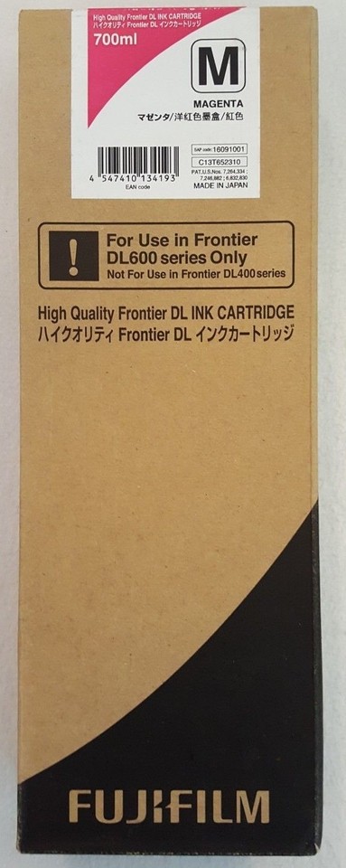 Fujifilm DL600 Ink Cartridge 700ml BLACK, MAGENTA, CYAN, LB (2018-Exp ...
