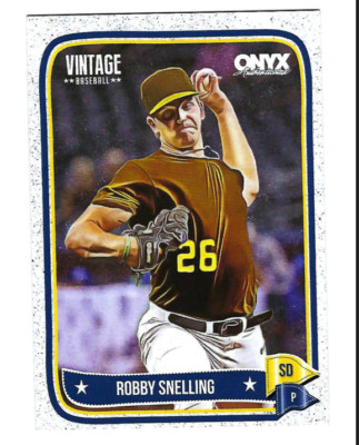 ROBBY SNELLING 2024 ONYX VINTAGE BASEBALL PROSPECT CARD | eBay
