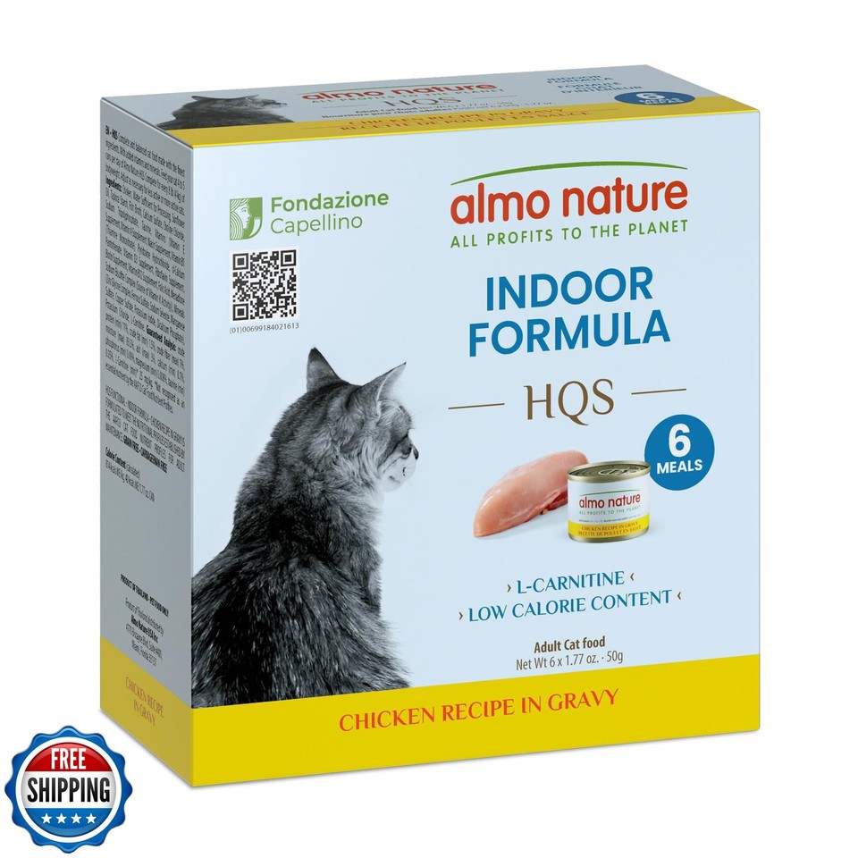 almo nature HQS Supportive Indoor Shredded HQS Chicken Formula in Gravy ...
