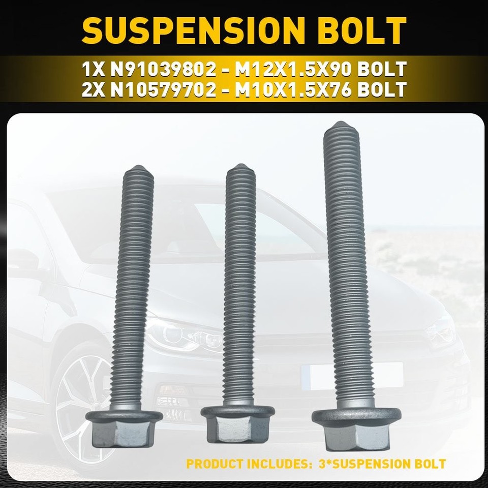 Front Suspension Wishbone Arm Bush Bolt Kit N91039802 Fit For VW Jetta ...