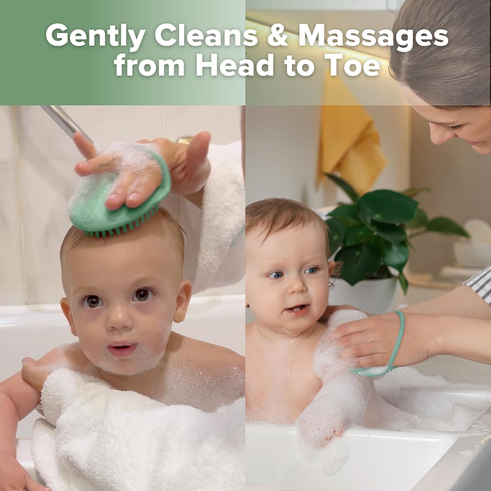 Baby Cradle Cap Brush - Soft Cradle Cap Comb| Hair Scalp Massager, Soft ...