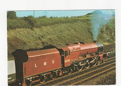 Railway, LMS Class 7P 4-6-2 no. 6201 Princess Elizabeth Old Postcard ...