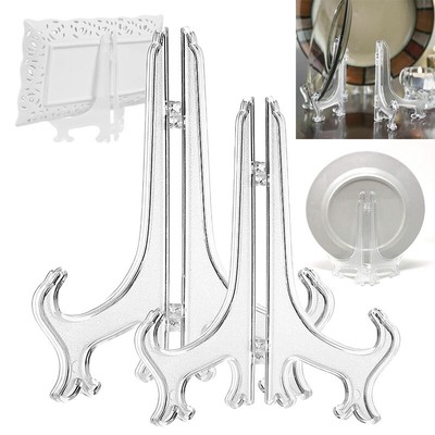 5pcs Plastic Display Plate Stand Easel Frames Pictures Bowls Holder ...