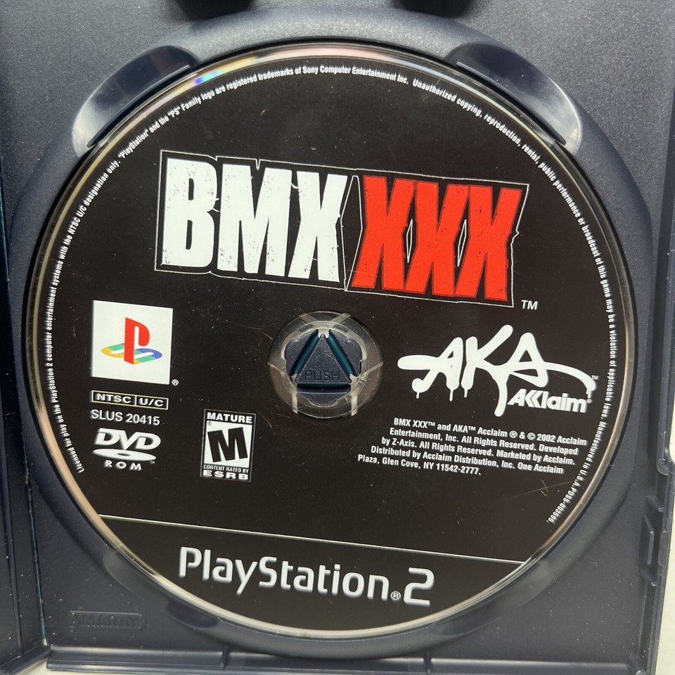 BMX XXX (Sony PlayStation 2, 2002) DISC ONLY COPY - Reprinted Cover Art ...