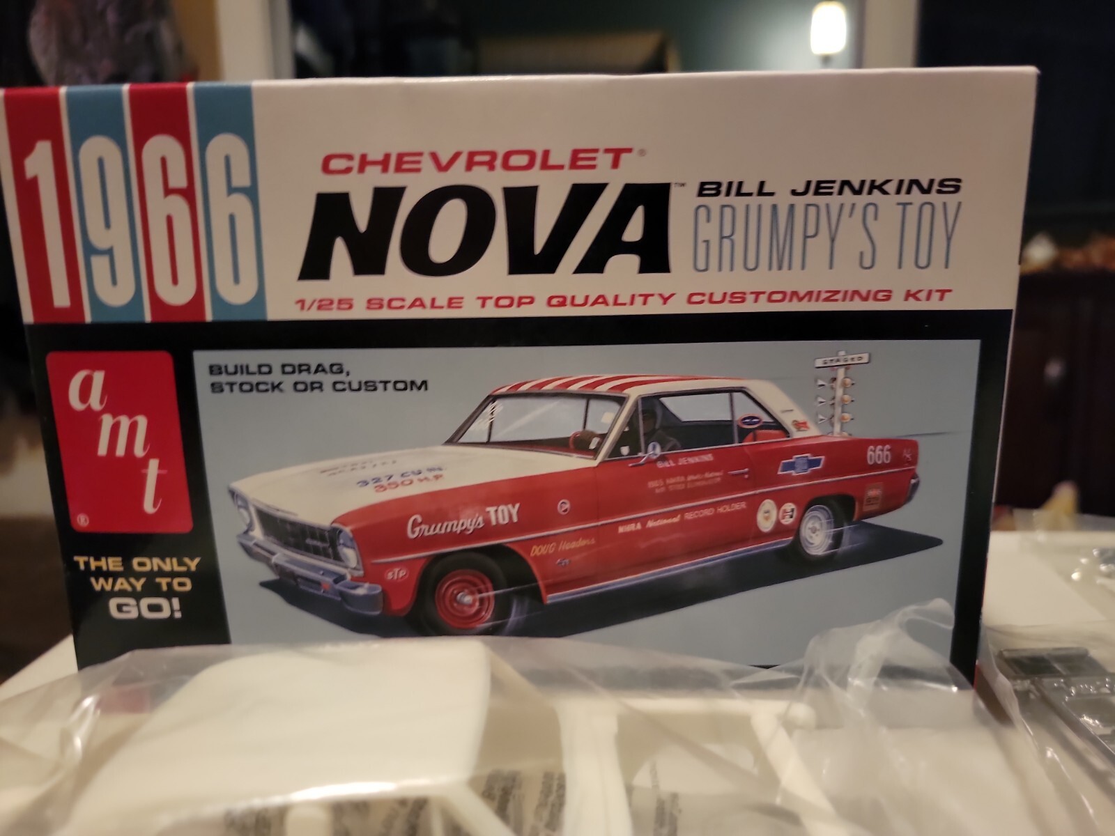 1966 Chevrolet Nova Bill Jenkins Grumpy's AMT 1:25 Model Kit #772 ...