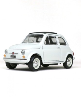 New Blago 1/18 scale Fiat 500 white Model car Lupine the 3rd generation ...