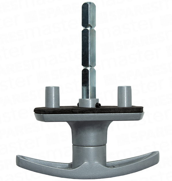 HENDERSON GARAGE DOOR LOCK HANDLE T Bar KEYS MERLIN DORIC GREY SILVER ...