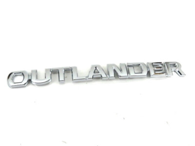 Genuine New MITSUBISHI OUTLANDER BOOT BADGE Rear Emblem For Mk3 III ...