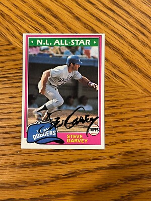 Steve Garvey - signed autograph 1981 Topps - Los Angeles Dodgers | eBay